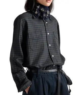 Prada Checked Wool Shirt