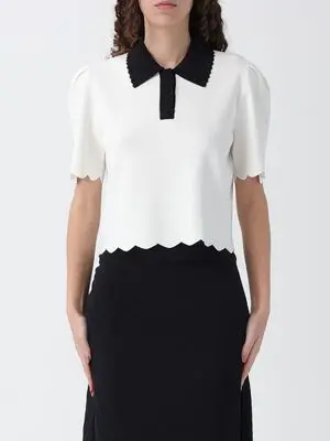 TWINSET Bi Polo Shirt With Scalloped Hem