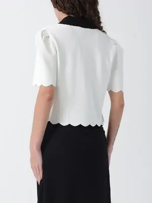 TWINSET Bi Polo Shirt With Scalloped Hem