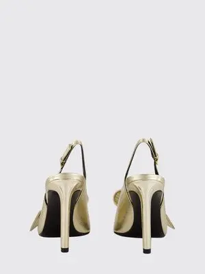 Givenchy Twisted Ribbon Laminated Leather Slingback Pumps With A High Heel