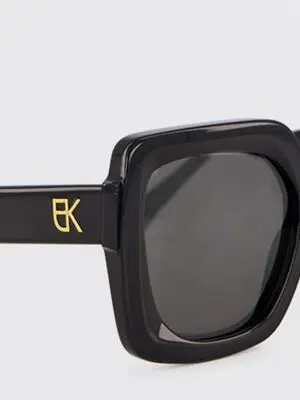 EMMANUELLE KHANH Square-frame Bio-nylon Sunglasses - Black