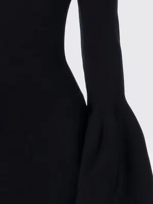 Stella McCartney Crêpe Sheath Midi Dress With Flared Long Sleeves