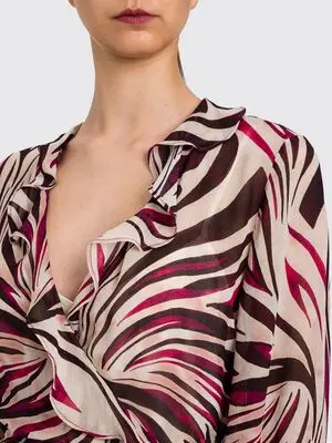 TWINSET Viscose Midi Dress With Print