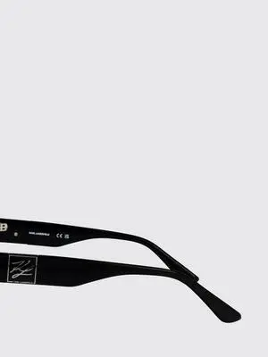 Karl Lagerfeld Rectangular Acetate Sunglasses With Tone-on-tone Logo