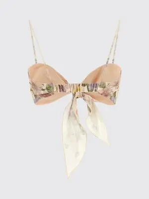 TWINSET Floral Linen Crop Top