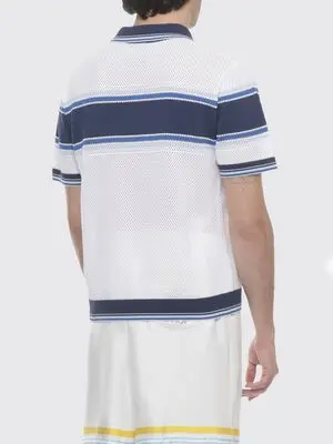 Casablanca Cotton And Wool Polo Shirt With Logo