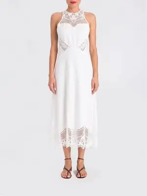 TWINSET Midi Dress In Linen Blend