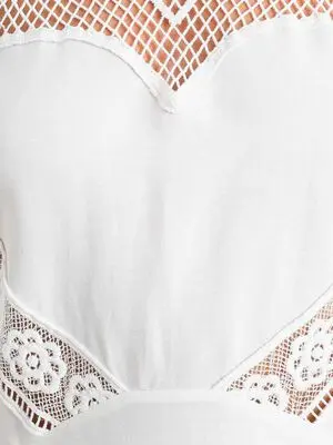 TWINSET Midi Dress In Linen Blend