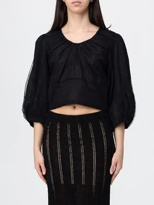 TWINSET Floral Tulle Blouse