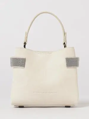 Brunello Cucinelli Suede Handbag With Monile Detail