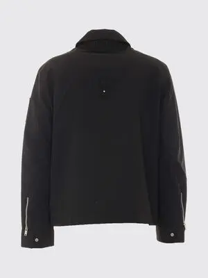 Moose Knuckles Technical Fabric Shirt Jacket With Zip Closure And Logo