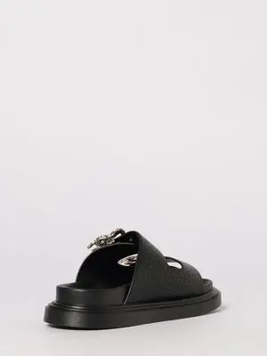 Just Cavalli Python Print Faux Leather Sandal