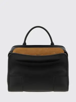 Loewe Amazona 180 Handbag In Smooth Calfskin Leather - Black