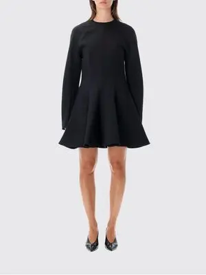 Stella McCartney A-line Wool Blend Mini Dress With Long Sleeves