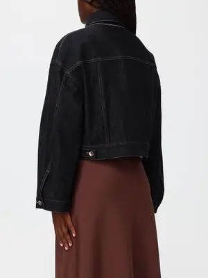 Brunello Cucinelli Cropped Relaxed-fit Denim Jacket In Cotton