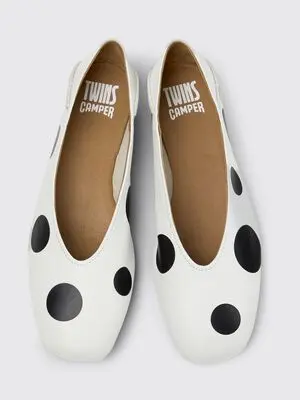 Camper Twins Leather Ballerinas