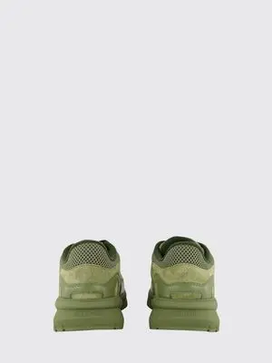 Celine Low Top Sneakers In Mesh And Suede With Monogram Pattern - Green
