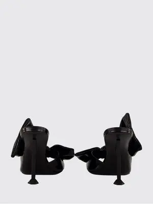 Givenchy Boudoir Leather Knot Mules With High Heel
