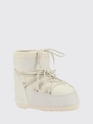 Moon Boot Icon Two-tone Ankle Snow Boots With Adjustable Laces - Yellow Cream