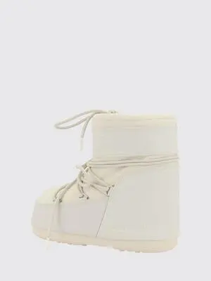 Moon Boot Icon Two-tone Ankle Snow Boots With Adjustable Laces - Yellow Cream