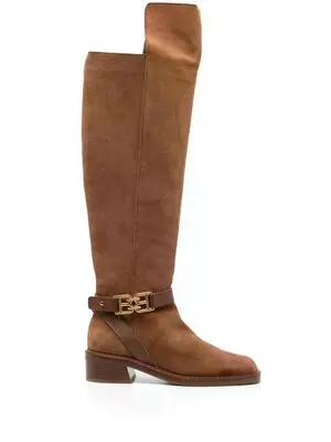 Bally Eloire Suede Long Boots - Brown
