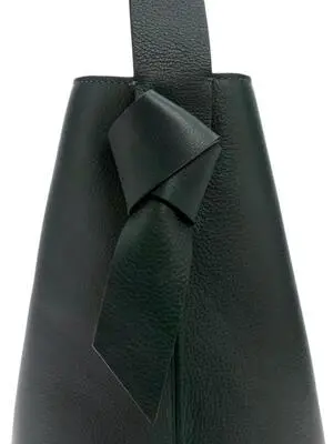 LA PORTEGNA Paulita Knotted Leather Shoulder Bag