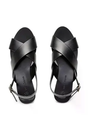 LA PORTEGNA Emilia Crossover-strap Sandals