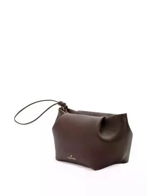LA PORTEGNA Small Martita Leather Clutch Bag