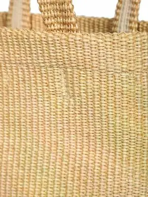 JIMMY CHOO Woven-raffia Logo-embroidered Tote Bag