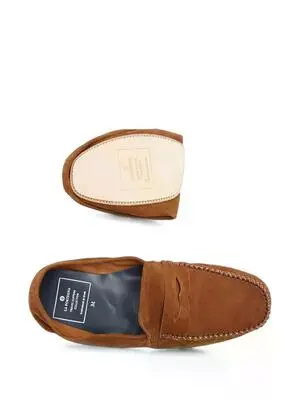LA PORTEGNA Rodrigo Suede Loafer-style Slippers