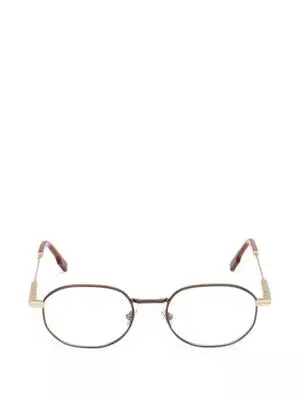 Zegna Geometric-frame Glasses - Brown