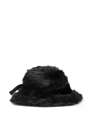Junya Watanabe Faux-fur Hat - Black
