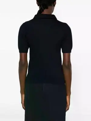 N°21 Bead-embellished Polo Shirt - Blue