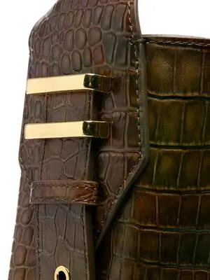 Patrizia Pepe Croc-effect Leather Tote Bag
