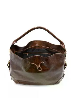 Patrizia Pepe Croc-effect Leather Tote Bag