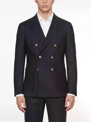 Eleventy Double-breasted Peak-lapel Jacket