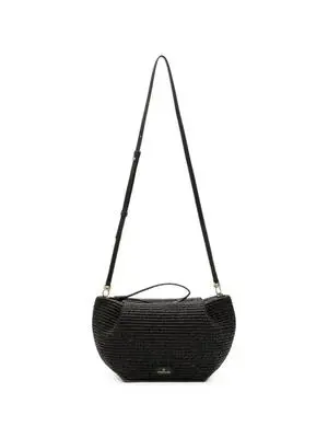 LA PORTEGNA Marta Woven Leather Shoulder Bag