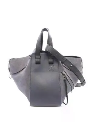 Loewe 2010s Small Hammock Suede Tote Bag - Grey