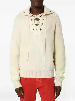 Isabel Marant Étoile Ydali Lace-up Collar Sweater