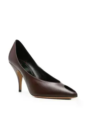 JUDE Icon Creased-leather Pumps
