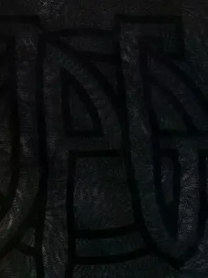 JEAN PAUL GAULTIER Logo-appliqué Mesh Maxi Dress