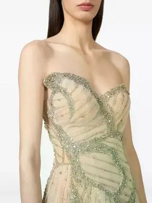 Costarellos Sylvie Crystal-embellished Silk Mini Dress