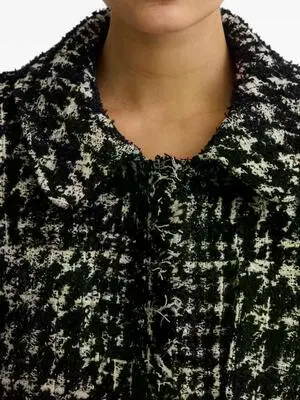 Smythe Bouclé-knit Frayed-edge Jacket