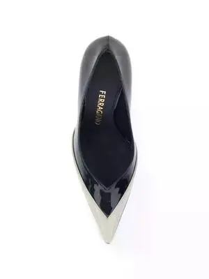 FERRAGAMO Two-tone Pointed-toe Pumps