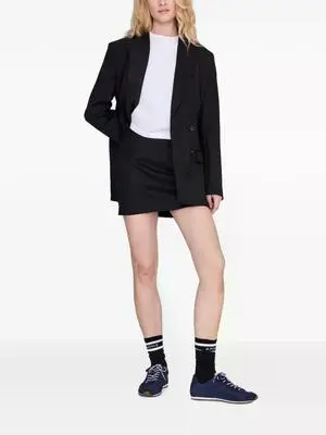 ANINE BING Sully Sporty Socks And White Stripe - Black