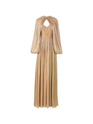 Costarellos Sireen Pleated Gown