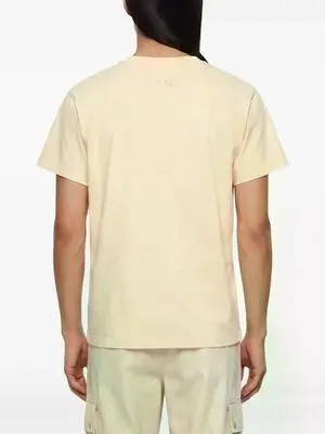 FOUND Floral-embroidered Logo-print T-shirt