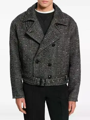 Isabel Marant Étoile Ethan Herringbone-pattern Belted Coat