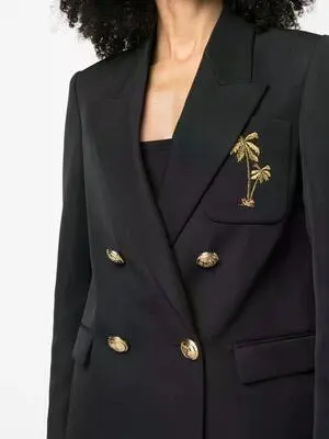 Palm Angels Palm-embroidered Blazer