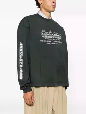 WILLY CHAVARRIA Buffalo Logo-print Sweatshirt